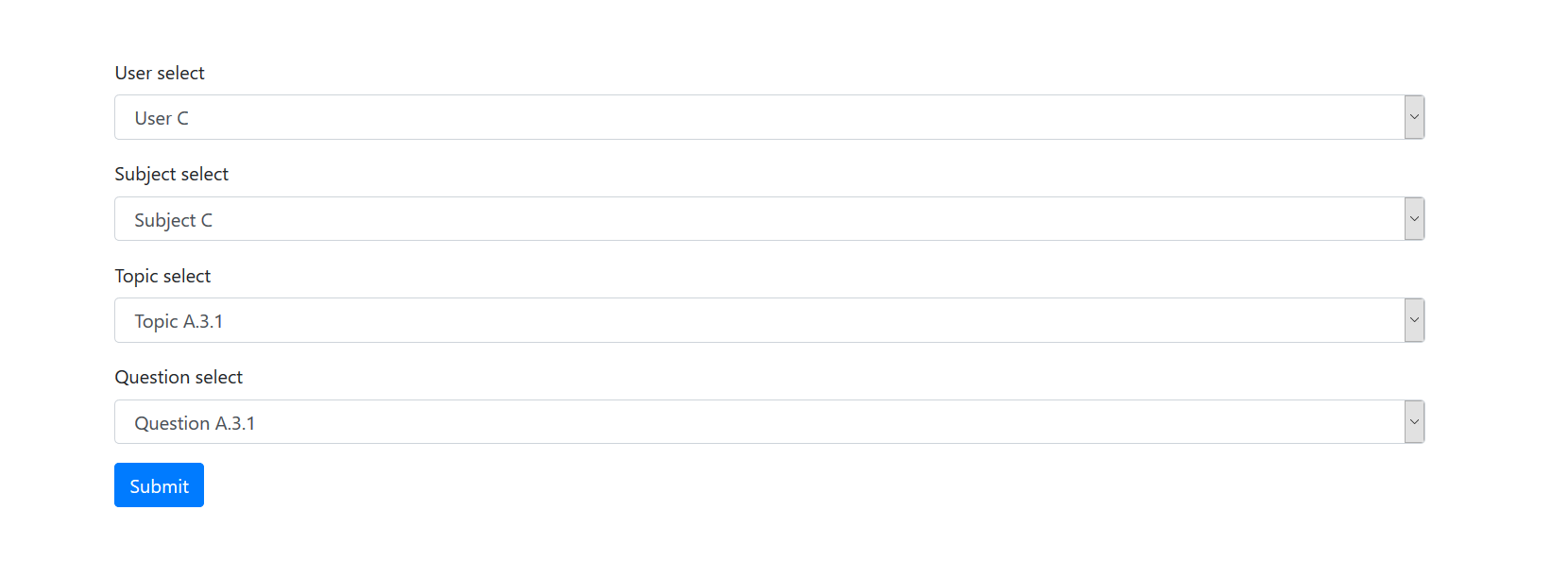 Dependent Select List With jQuery - sbsharma